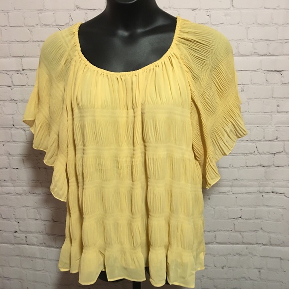 Cato | Tops | Cato Peasant Pleated Top Size 2224 | Poshmark